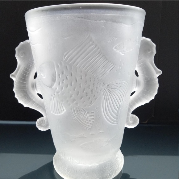 Accents | Vintage Barloc Czech Joseph Inwald Frosted Art Glass Vase ...